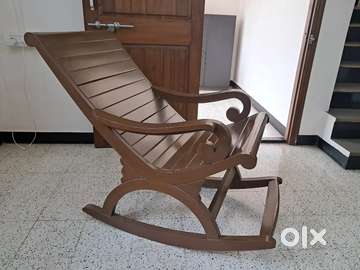 Teak wood Rocking Chair Sagwan Aaram Khurchi Sofa Dining 1775032605