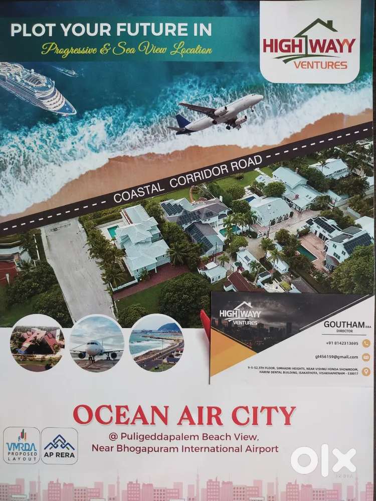 Beach view,facing coastal corridor road plots that grow in value ...