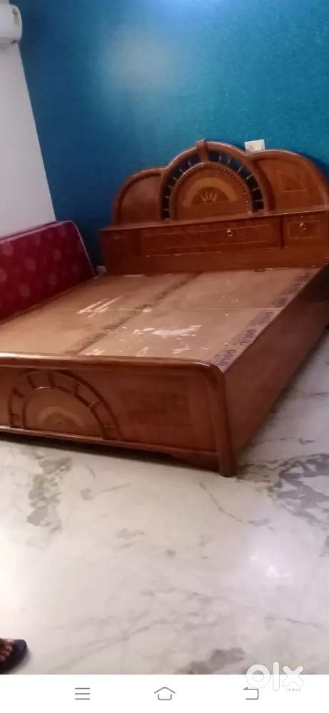 Double Bed With Mattress - Used Beds & Wardrobes for sale in Gurgaon | OLX