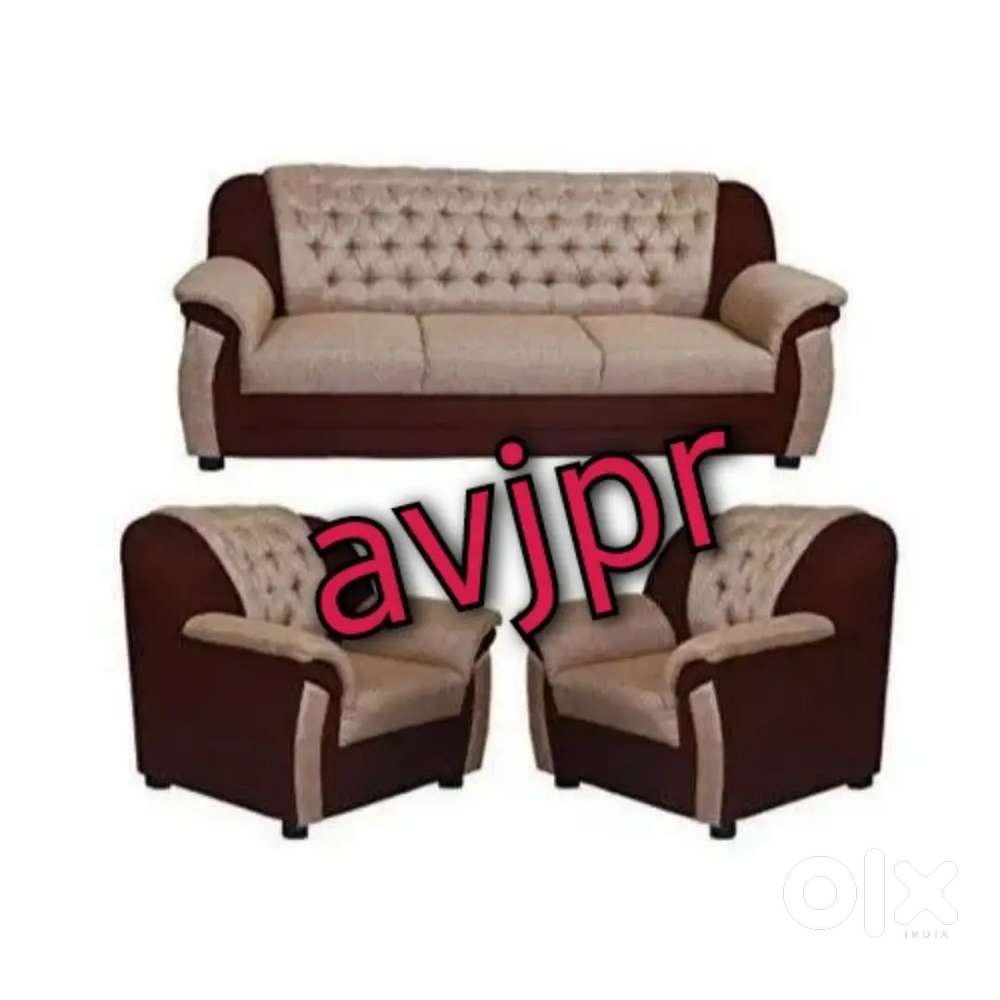 New full comfort seat five seater sofa set 3+1+1 - Sofa & Dining - 1767774163