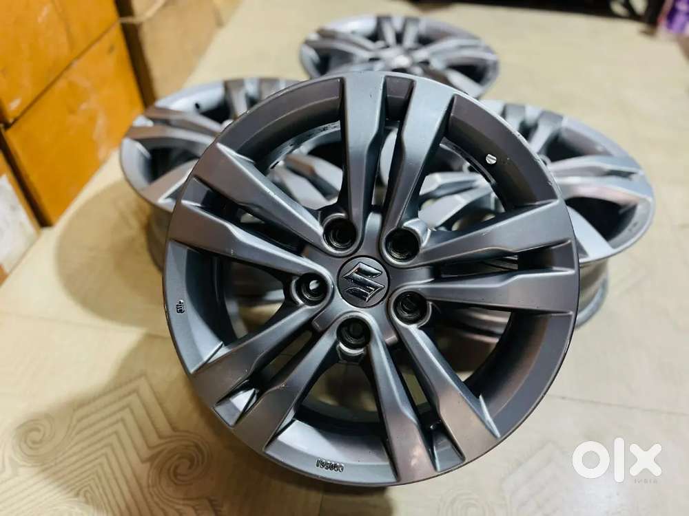 Brezza ZXI+ 16_inch Stock Alloy wheels set of 4 used - Spare Parts ...