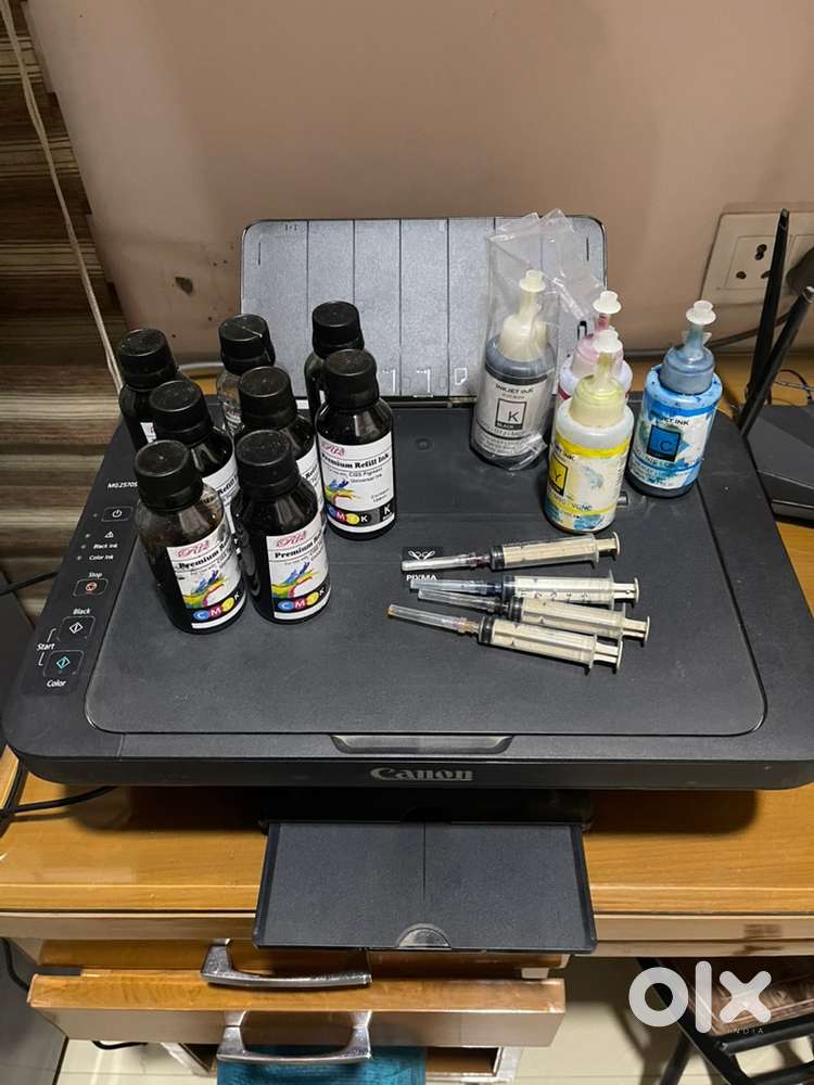 Canon PIXMA MG2570S printer, photocopy and scanner with refillable ink ...