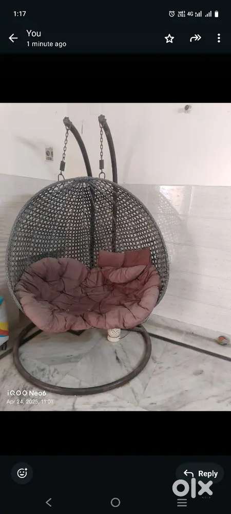 Iron jhula in good condition - Home Decor & Garden - 1818882546