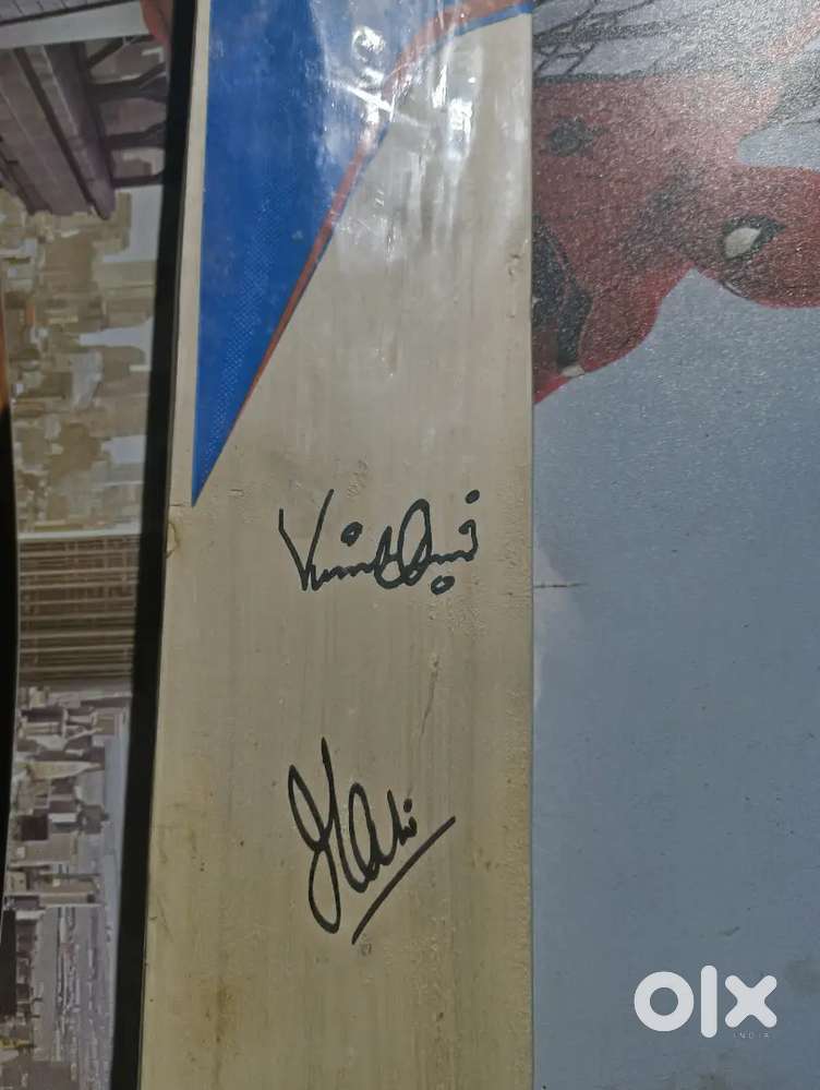 Virat Kohli and Ms dhoni signature Bat - Sports Equipment - 1800517526