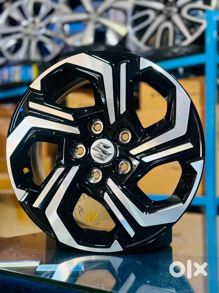 Brezza diamond cut OEM alloy wheels set four brand new piece - Spare ...