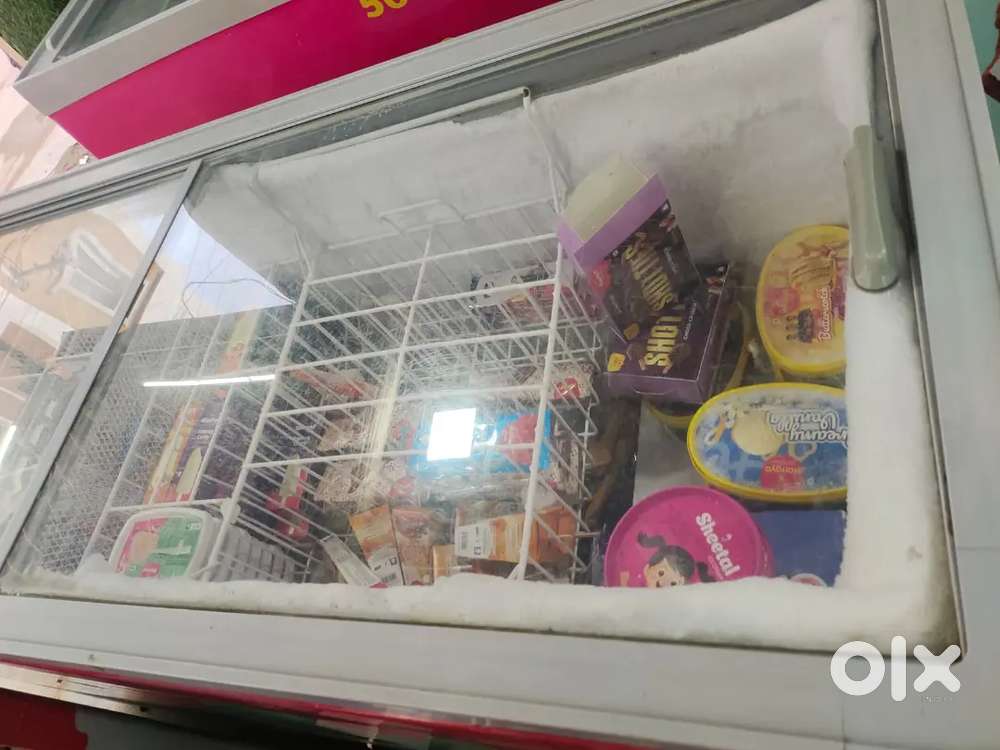 Glass top ice cream fridge 500ltr - Fridges - 1817863526