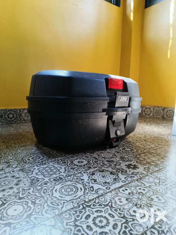 JDR 32 Litre Top Box + Studds Fitting Rack for Royal Enfield - Spare ...