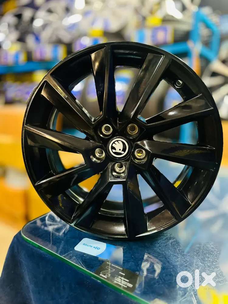 New 16=inch Skoda Slavia Rapid Kushaq Black Stock Alloys set of 4 ...