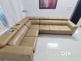 Genuine Leather Sofa Buy Sell Used Furniture in India OLX