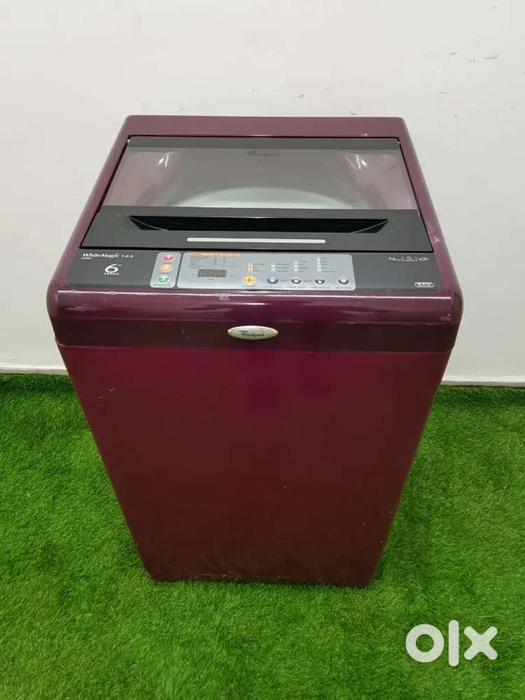 Whirlpool 6sense maroon colour topload machine wth warrnty n cod ...