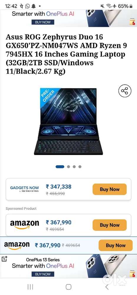 ASUS Zephyrus Duo 16 Gaming Laptop - Computers & Laptops - 1804886307