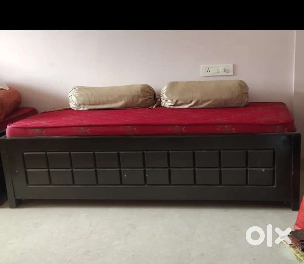 Dewan bed with kurlon mattress - Beds & Wardrobes - 1767667231