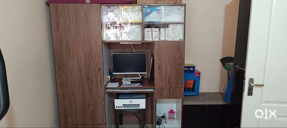 Book Shelf and Computer Table (6x6 feet) Made of top quality plywood ...