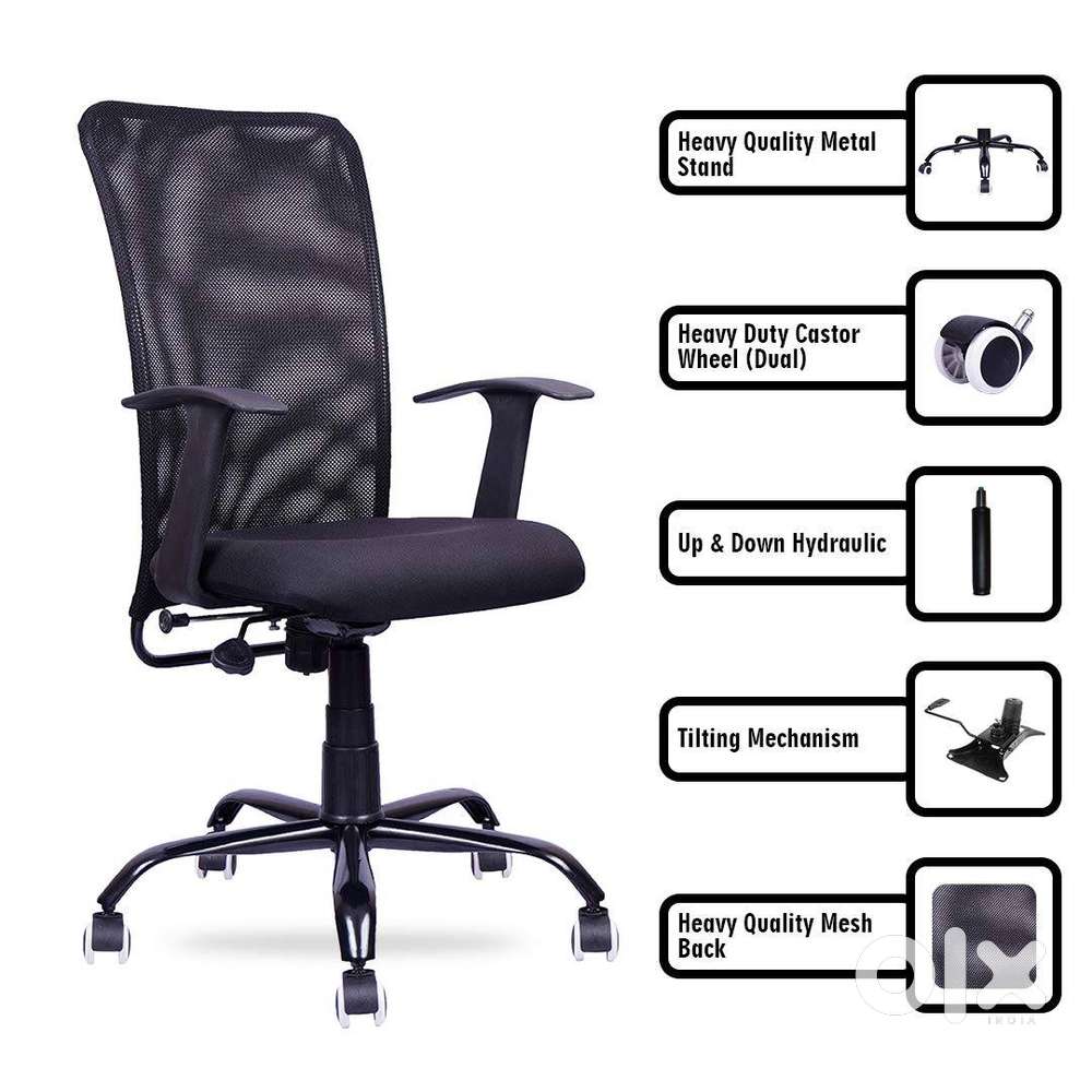 Mesh Mid-Back Ergonomic Home Office Chair | 1-Years Limited Warranty ...