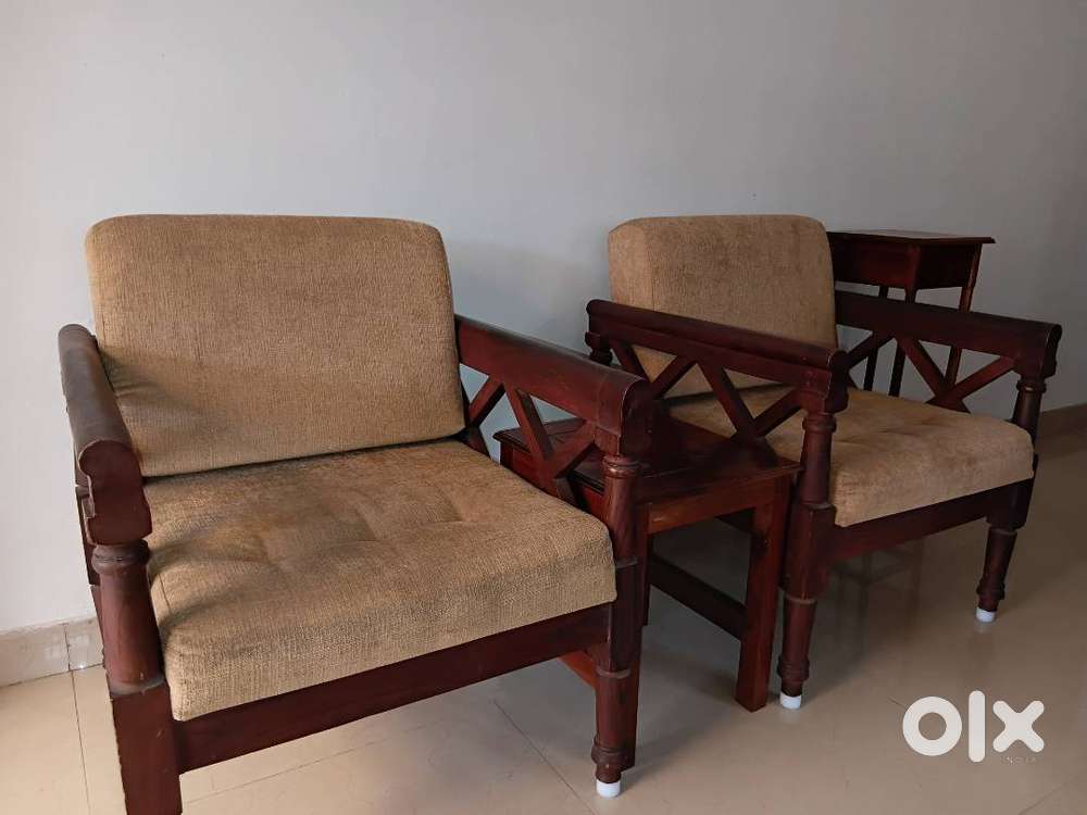 SOFA SET ROSEWOOD 3+1+1+TEAPOY. - Sofa & Dining - 1813652361