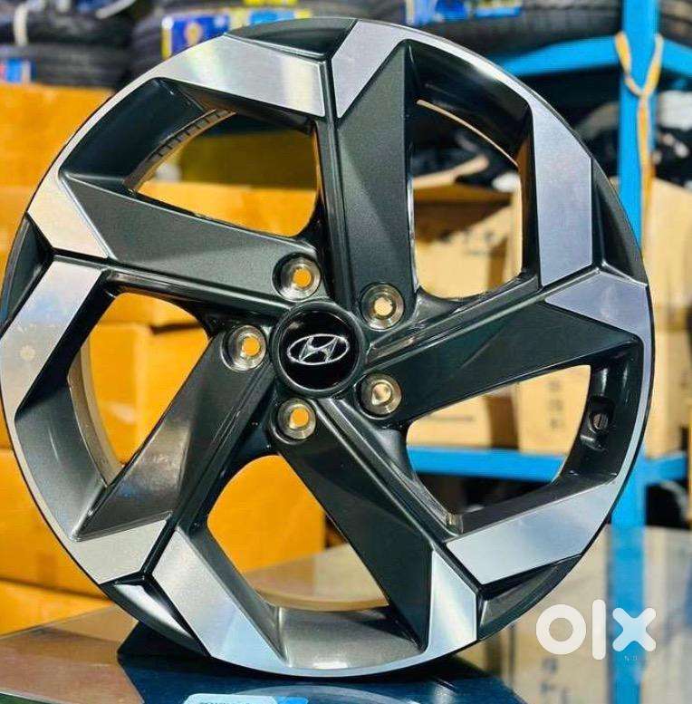18 INCH ORIGINAL HYUNDAI ALLOY WHEELS- CRETA, , ALCAZAR, KIA SELTOS ...