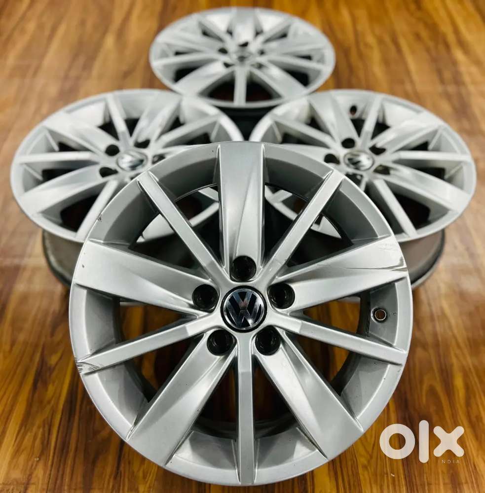 15inch 5*100 PCD Volkswagen Polo Silver OEM Alloy Wheels Set of 4 ...