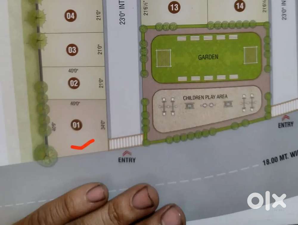 Corner plot road facing - Lands & Plots - 1803730250