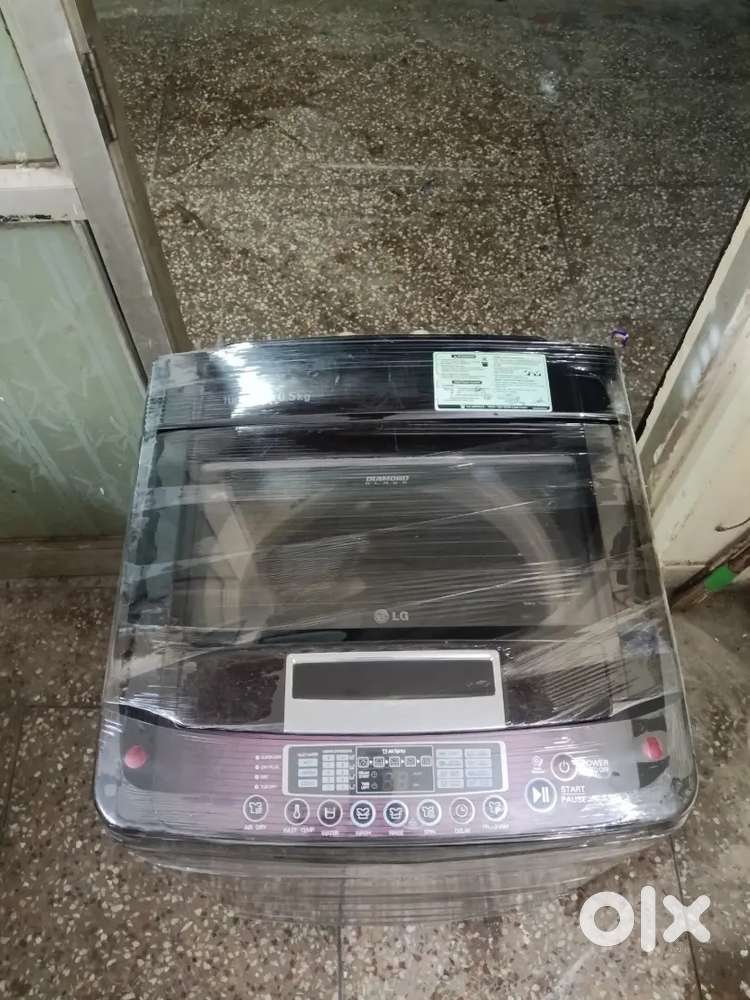 LG turbo drum 6.5 kg top load black fully automatic washing machine ...