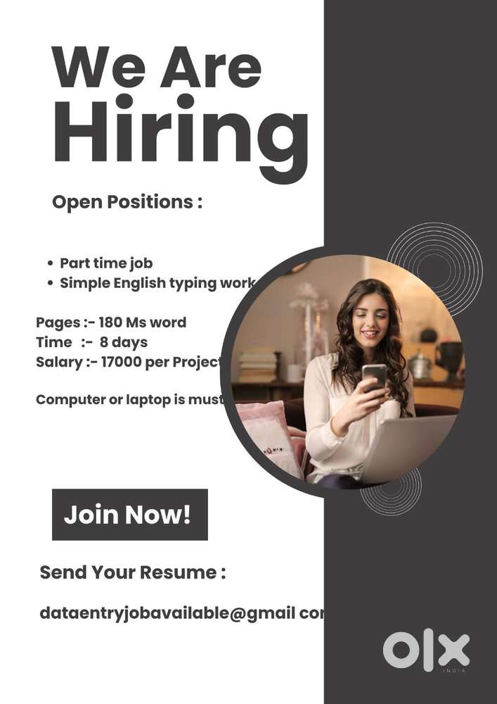 Part-time Computer Data Entry Operator and Typing Jobs Vacancies - Data ...