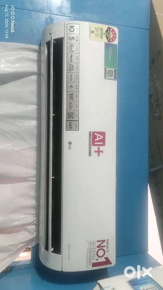 1.5Ton 5Star LG Dual Inverter Split AC Air Conditioner good condition ...