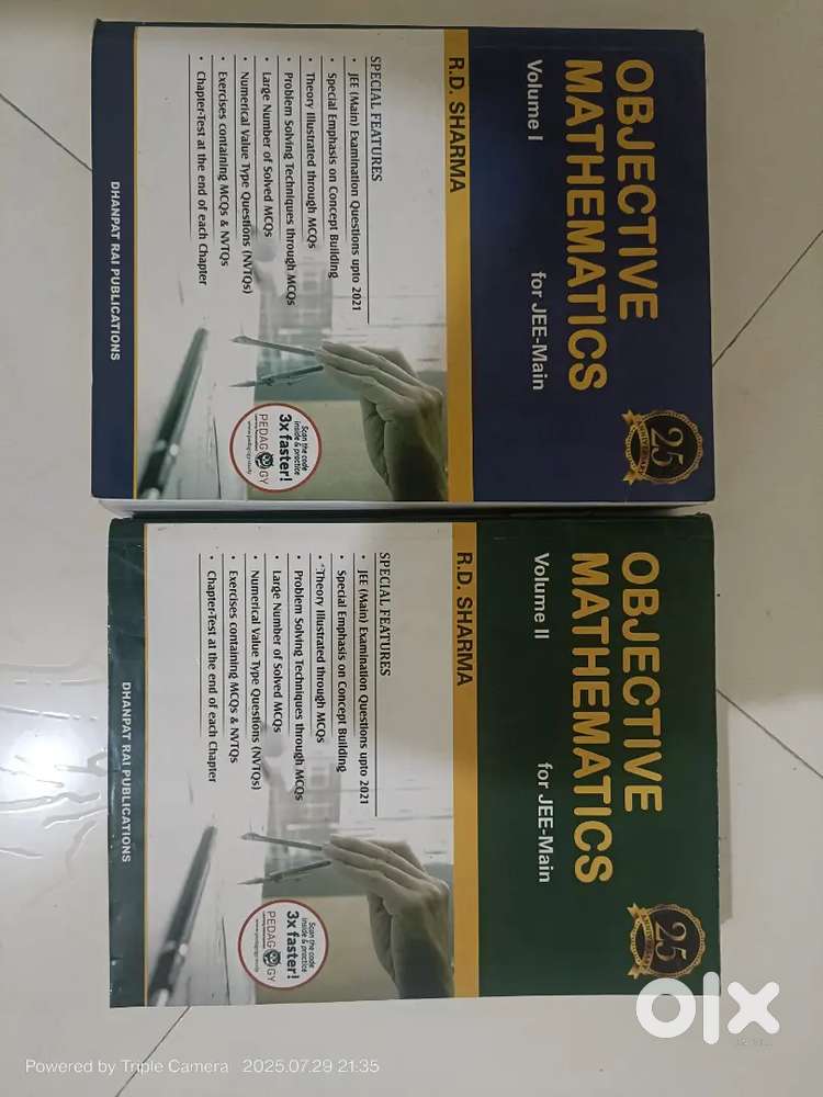 Objective mathematics volume 1 volume 2 JEE Main Rd Sharma - Books ...