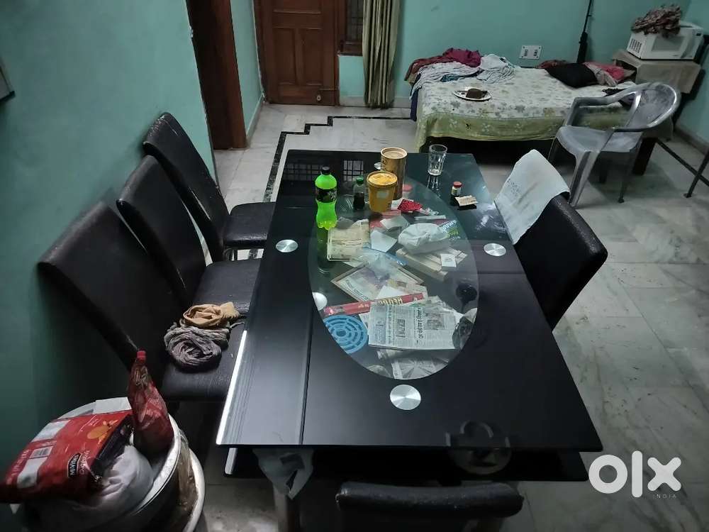 Double Decker Dining Table with 6 chair set for sale - Sofa & Dining ...