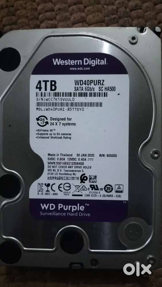 WD hard disk for sale 3 year warranty 4 TB - Hard Disks, Printers & Monitors - 1806506038
