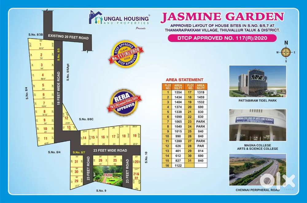 DTCP RERA APPROVED PLOTS AVAILABLE for sales - Lands & Plots - 1796290597