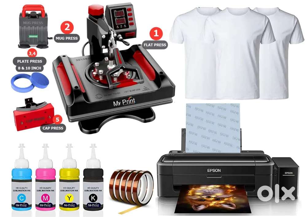 Tshirt printing machine with sublimation printer full setup - Hard ...