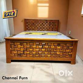 Double Wooden Cot Buy Sell Used Furniture in Triplicane OLX