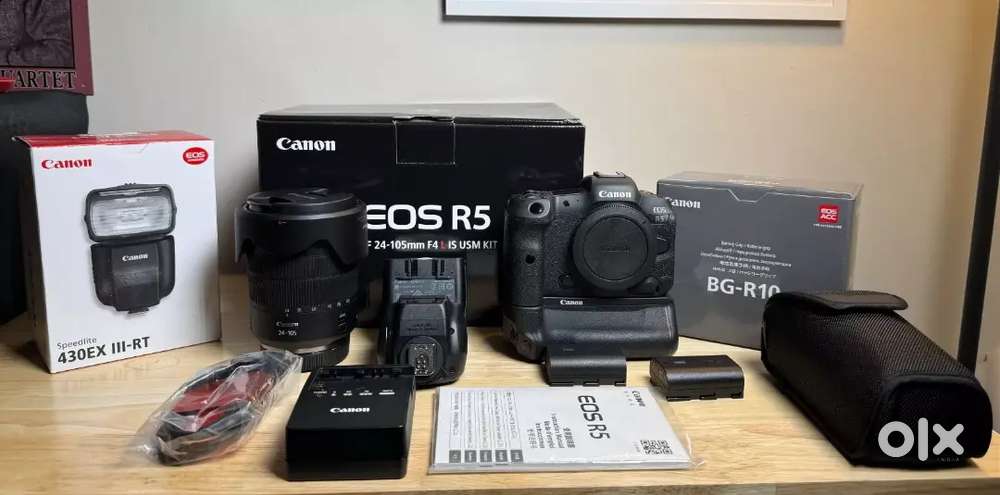 Canon EOS R5 Mirrorless Digital Camera With Canon RF 24-105mm f4L Lens ...