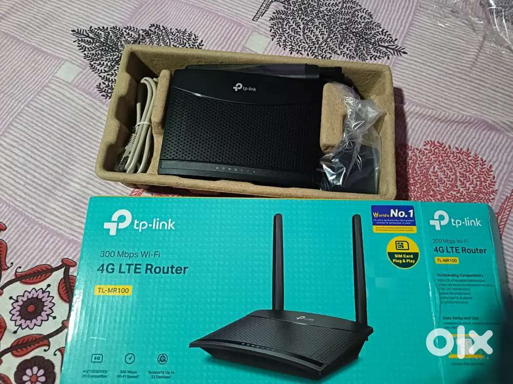 TP-Link TL-MR100 300Mbps Wireless N 4G LTE WIFI Router SIM Card Slot ...