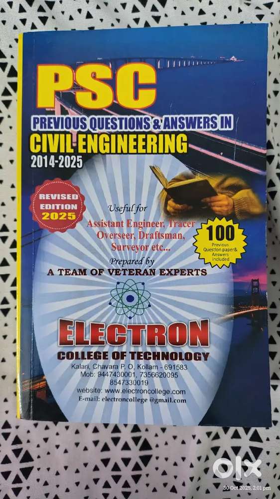 Electron Civil Engineering PYQ Book (2025) - Books - 1824956907