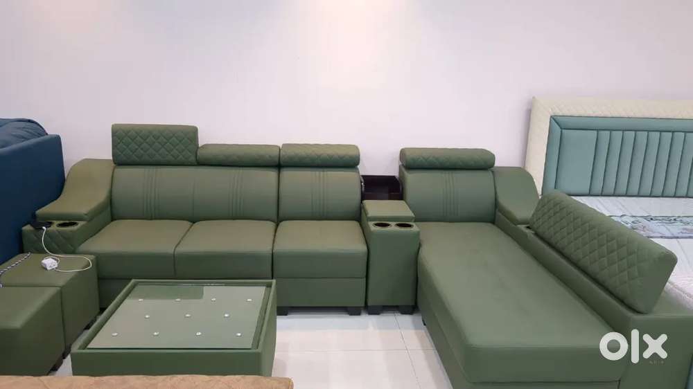 Luxirous design model L shape sofa and launger available in starf furn ...