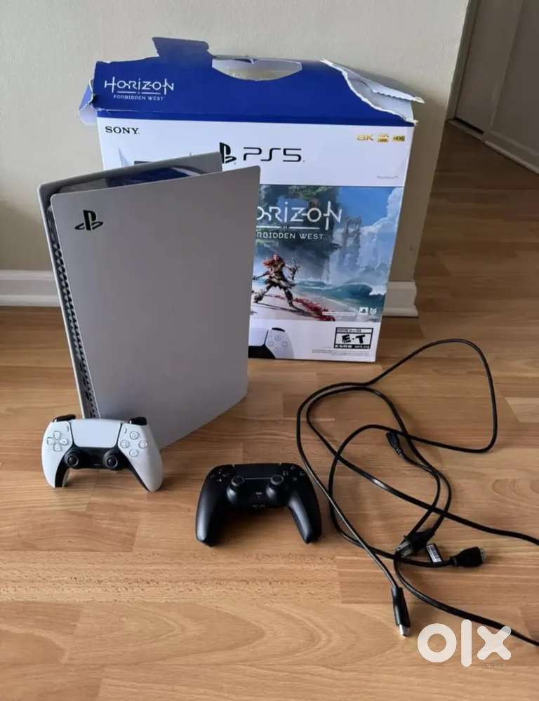 Sony PS5 Blu-Ray Console Horizon Forbidden West Bundle With 2 Controll ...