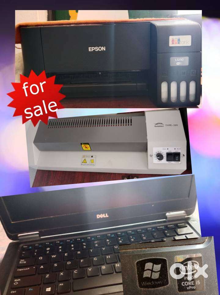 Dell i5 8thgen Laptop,epson printer,lamination machine for sale ...