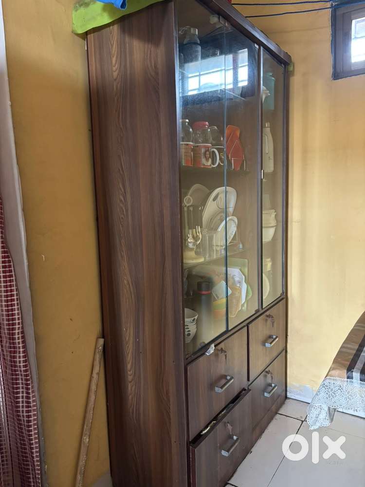 Crockery rack and steel almirah cabinet wardrobe unit at Chembur west ...