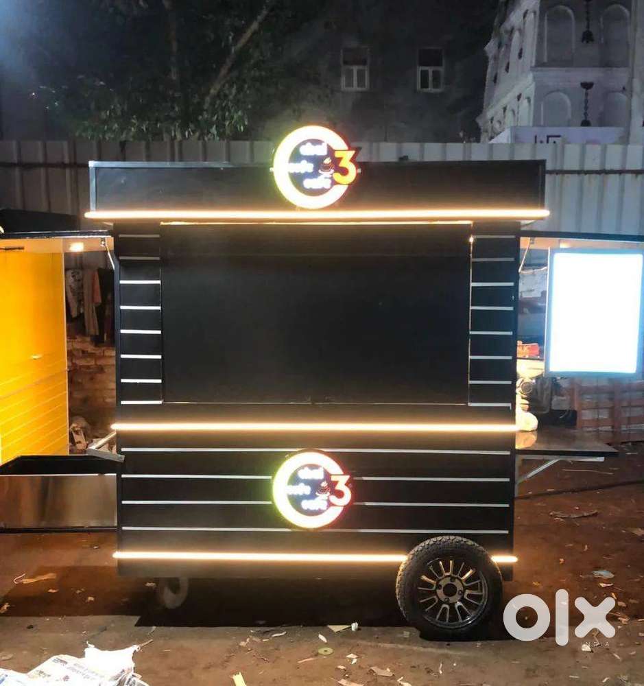 All new full black fast food moving counter cart manufcaturer 4x2 feet ...