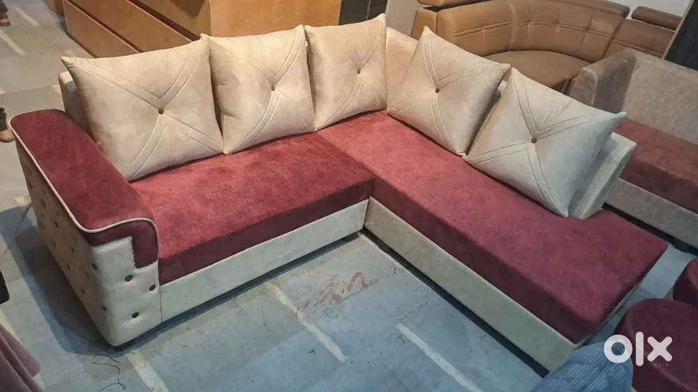L shape sofa olx store