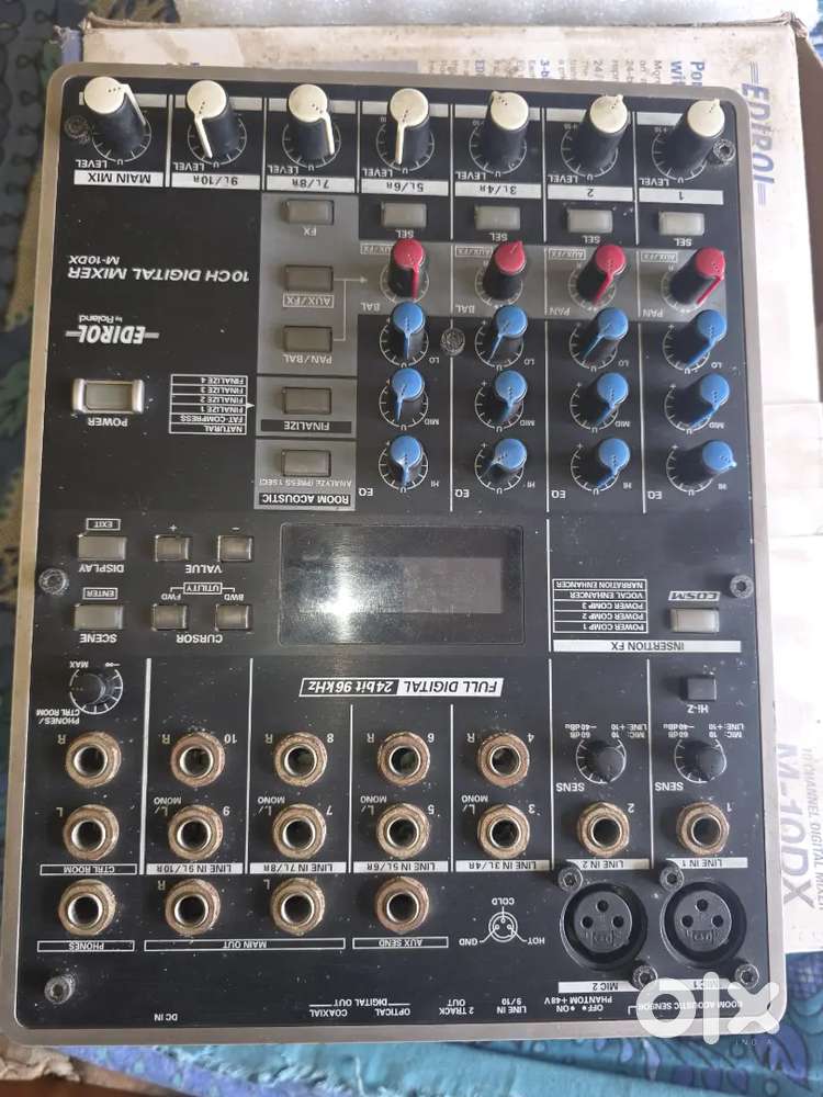 Roland , Soundcraft audio mixer, Akai MPC touch, psr s970 synthesizer ...