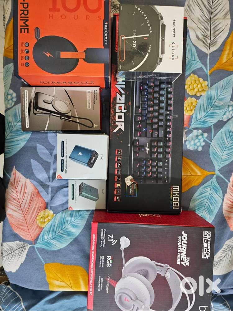 Boat,Fireboltt,firebolt,redgear(powerbank,headohone,keyboard,click ...