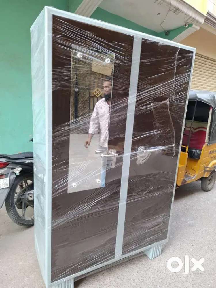 Double door iron Almirah wordrobe Beruva for sale shoe rack All availa ...