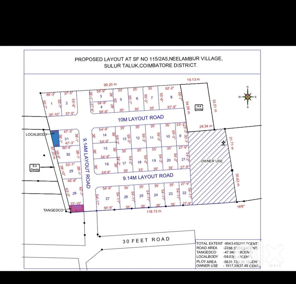 Land for sale - opposite to kathir college, Neelambur, Coimbatore ...