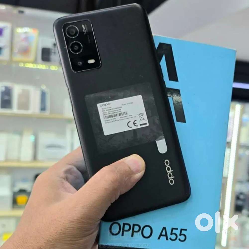 New condition Oppo a55 with light material and grey colour - Mobile ...
