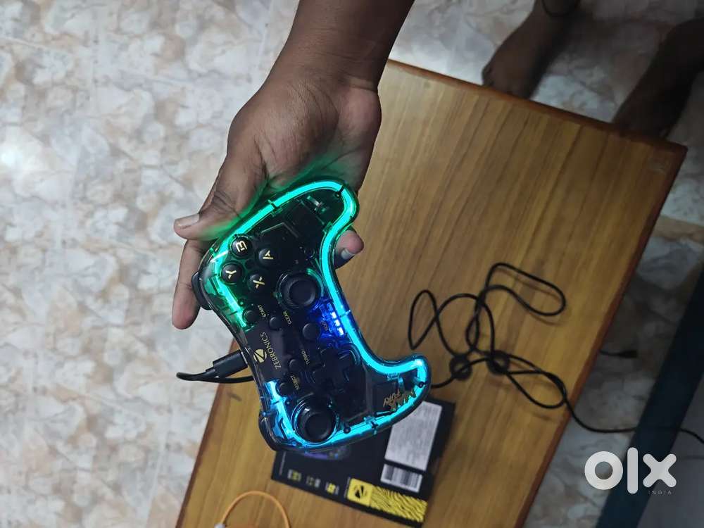 Game controllersZebronics MAX FURY Transparent RGB LED Illuminated ...