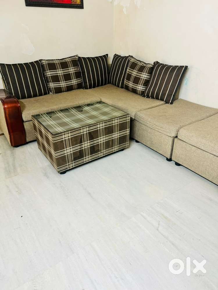 L shape Sofa set with Tea Table on sale - Sofa & Dining - 1815195052