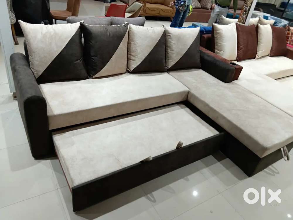 L shape sofa combed with storage . 5 years warranty 24999 onwards ...