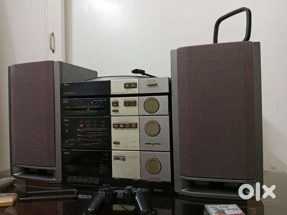 Akai rack system cassette player fm aux record lp working - TVs, Video ...